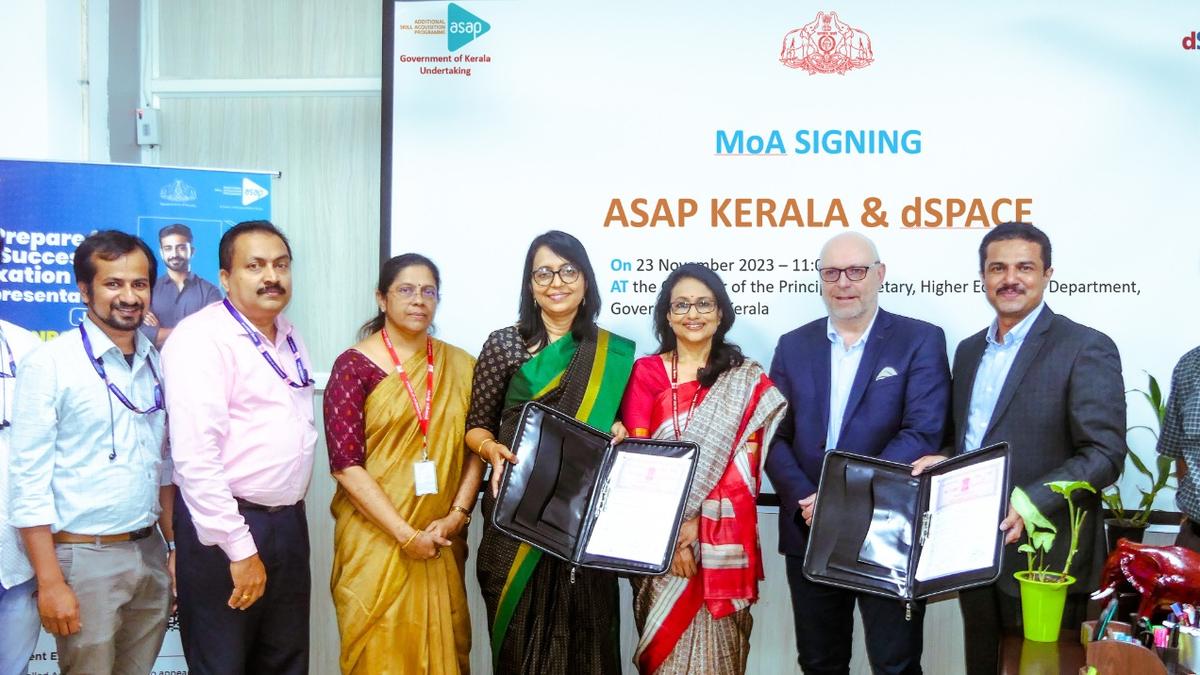 ASAP Kerala enters into tie-up with dSPACE - The Hindu
